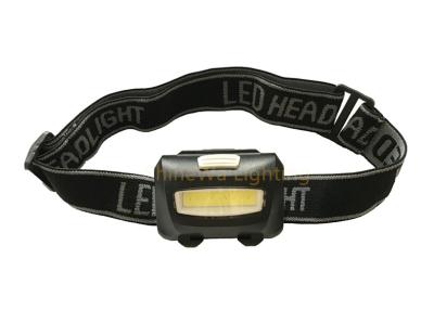 China Black COB LED Headlamp 180 Lumen 80m Beam Distance IP64 Waterproof with 8-Hour Runtime for sale