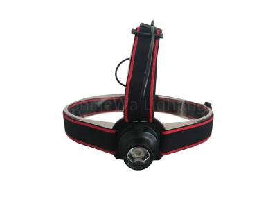 China Mini Black LED Headlamp 180 Lumen IP64 Waterproof Headlight with 120m Beam Distance for sale