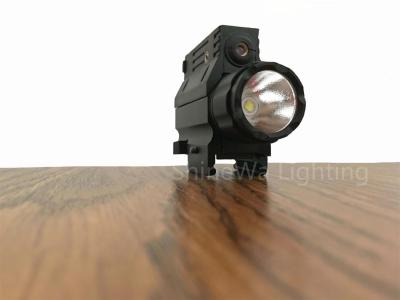 China Tactical Rail Mount Flashlight with Laser Sight 500 Lumen 200m Beam CREE XP L2 LED for sale