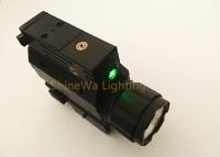 China 500 Lumen Tactical Flashlight with Green Laser Sight for Pistols - IP64 Waterproof, 200m Beam Distance for sale
