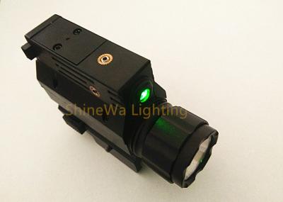 China 500 Lumen Tactical Flashlight with Green Laser Sight for Pistols - IP64 Waterproof, 200m Beam Distance for sale