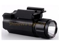 China Tactical Rail Mount Flashlight 502 Lumen with Slide Switch and 20.5-21.5mm Adjustable Mount for Pistols for sale