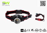 China Magnetic Rechargeable LED Headlamp 550 Lumens Zoomable with Red Warning Light for sale