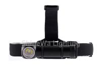 China Brightest LED Headlamp Flashlight / High Lumen Head Torch With Rechargeable Battery for sale