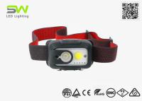 China Versatile Dual Beam 500 Lumens Hands-Free Head Torch Stepless Dimmable for sale