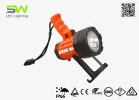China Compact 6000 Lumens Rechargeable LED Spotlight IP67 800m Beam for Marine Site for sale