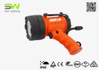 China Compact 6000 Lumens Rechargeable LED Spotlight IP67 800m Beam for Marine Site for sale