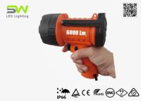 China Compact 6000 Lumens Rechargeable LED Spotlight IP67 800m Beam for Marine Site for sale