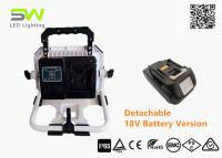 China 10000 Lumen IP65 Portable LED Flood Light Rechargeable 18.5V 4.5Ah Lithium Battery for sale