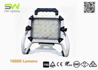 China 10000 Lumen IP65 Portable LED Flood Light Rechargeable 18.5V 4.5Ah Lithium Battery for sale