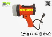 China Compact Size 2000 Lumens Rechargeable Spotlight For Marine Site Rescue for sale