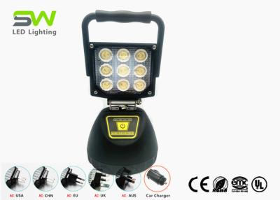 China 27W 1800 Lumen Portable LED Work Light with Magnetic Base, 8800mAh Battery, and IP65 Rating for sale