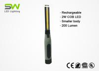 China Rechargeable LED Inspection Light 2W 200 Lumen Magnetic COB Work Light 2200mAh for sale