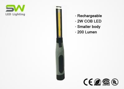 China Rechargeable LED Inspection Light 2W 200 Lumen Magnetic COB Work Light 2200mAh for sale
