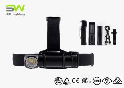 China IP64 Waterproof 1000 Lumen CREE XM L2 LED Headlamp Detachable Flashlight 2200mAh for sale