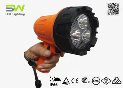 China IP66 Floatable 1100 Lumen Rechargeable 12V Handheld LED Spotlight 600m Beam for sale