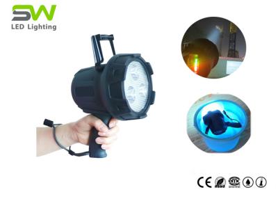 China 1500 Lumen IP66 15W Rechargeable Handheld LED Spotlight 900m Beam Distance for sale