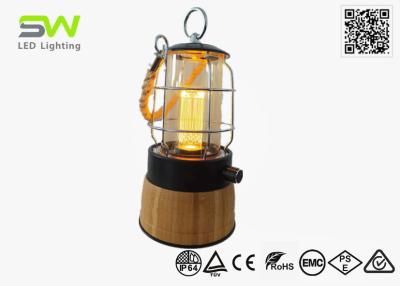 China Retro 5W 200 Lumens Dimmable Hanging LED Lantern Type-C Rechargeable Bamboo for sale