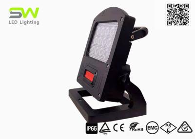 China 60W 5000 Lm Battery Powered Portable LED Flood Light with Magnetic Base and Red Flashing for sale