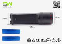 China High Power Rechargeable Torch Light 800 Lumens 300m Beam with Zoom Function and 18650 Battery for sale
