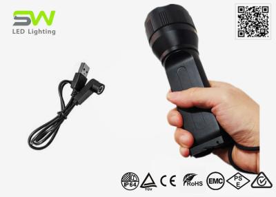 China USB Rechargeable 1050 Lumens Flashlight with 1000M Beam Range and IP65 Waterproof Rating for sale