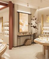 China Full Set Perfume Display Cabinet Custom Oriental Fragrance Shop Fixtures for sale