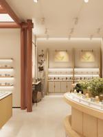China Full Set Perfume Display Cabinet Custom Oriental Fragrance Shop Fixtures for sale
