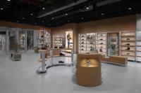China Full Set Shoe Store Display Fixtures Industrial Wood Shoe Display Rack for sale