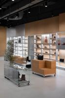 China Full Set Shoe Store Display Fixtures Industrial Wood Shoe Display Rack for sale
