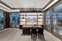 China High-End Brand Watch Boutique Display Cabinet Tempered Glass Watch Showcase Metal Frame Wall Display Cabinet For Mechanical Watch Retail Store for sale