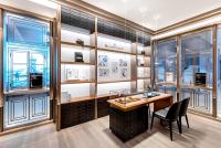 China High-End Brand Watch Boutique Display Cabinet Tempered Glass Watch Showcase Metal Frame Wall Display Cabinet For Mechanical Watch Retail Store for sale