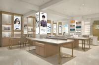 China Glass Showcase Wall Mount Optical Glasses Display Shelf Eyewear Store Counter for sale
