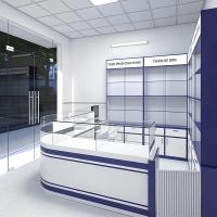 China Custom Pharmacy Display Cabinet and Medical Store Wall Shelving for Professional Drugstore Retail Interior Design for sale