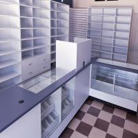 China Commercial Medical Store Display Cabinets and Pharmacy Wall Shelves for Retail Drugstore Furniture Solutions for sale