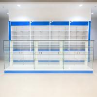 China Pharmacy Retail Display Rack and Medical Wall Cabinet Solutions for Modern Drugstore Store Interior Design for sale