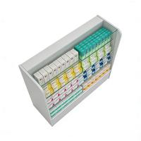 China Custom Medical Retail Wall Shelving and Pharmacy Showcase Cabinets for Drugstore Interior Furniture Design for sale