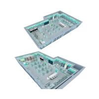 China Pharmacy Showcase Cabinet and Medical Wall Shelf System for Retail Drugstore Store Furniture Design for sale
