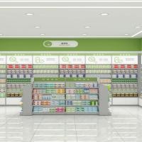 China Retail Pharmacy Wall Cabinet and Medical Display Furniture Solutions for Modern Drugstore Store Layout for sale