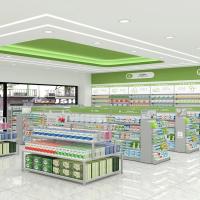 China Retail Pharmacy Wall Cabinet and Medical Display Furniture Solutions for Modern Drugstore Store Layout for sale