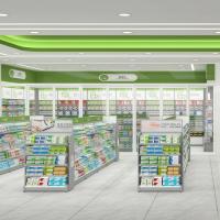 China Retail Pharmacy Wall Cabinet and Medical Display Furniture Solutions for Modern Drugstore Store Layout for sale
