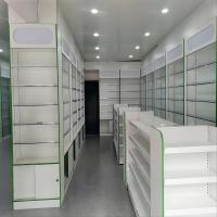 China Wooden Pharmacy Wall Shelves and Custom Medical Display Cabinets for Retail Drugstore Store Decoration for sale