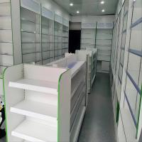 China Wooden Pharmacy Wall Shelves and Custom Medical Display Cabinets for Retail Drugstore Store Decoration for sale