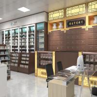 China Retail Drugstore Display Shelving and Pharmacy Counter Cabinets for Medical Store Furniture Solutions for sale