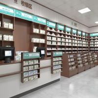 China Retail Drugstore Display Shelving and Pharmacy Counter Cabinets for Medical Store Furniture Solutions for sale