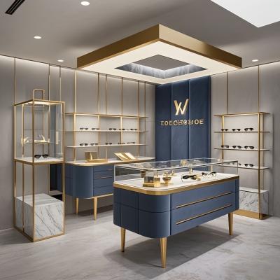 China Custom Optical Display Cabinet LED Lighting Heavy Duty Eco-Friendly Design for Eyeglasses Sunglasses Retail Store for sale