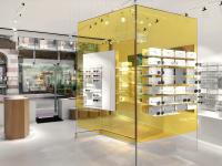 China Commercial Optical Display Furniture with LED Lighting Eco-Friendly & Durable Design for Eyewear Shop Glass Showcase Solution for sale
