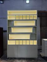 China Modern Eyewear Display Cabinet Glass Showcase with LED Lighting Eco-Friendly & Durable for Supermarket Interior Design for sale
