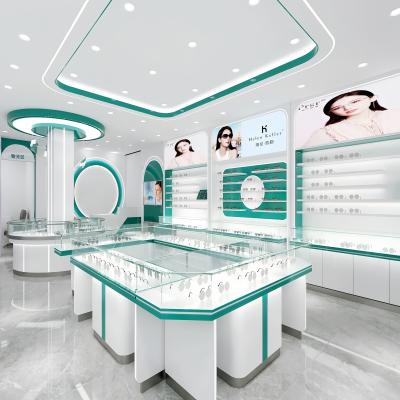 China Retail Sunglasses Display Furniture with LED Lighting for Supermarket Glass Showcase-Eco-Friendly Durable Heavy Duty for sale