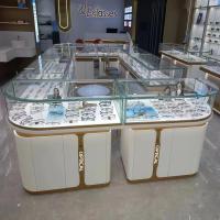 China Optical Shop Sunglasses Display Cabinet LED Lit Eco-Friendly Heavy Duty Glass Shelf Retail Fixture Factory BaiXing Brand Direct for sale