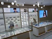 China Optical Shop Sunglasses Display Cabinet LED Lit Eco-Friendly Heavy Duty Glass Shelf Retail Fixture Factory BaiXing Brand Direct for sale